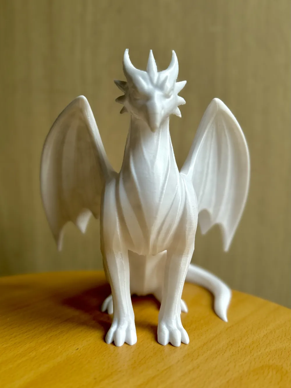Frostwing – Minimalist Ice Dragon Sculpture Decor - Free 3D Print Model ...
