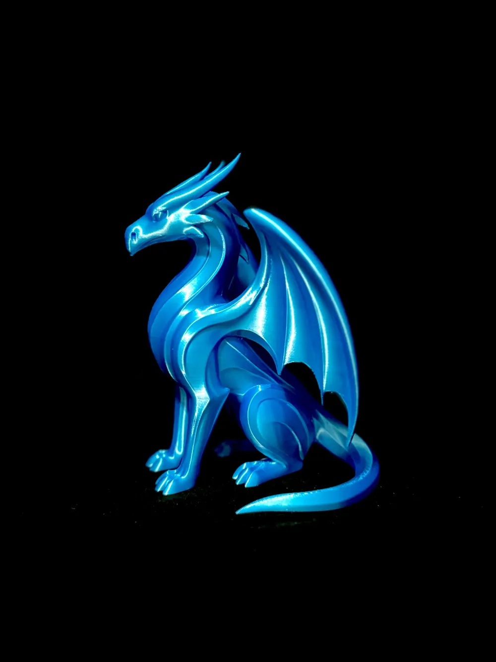 Frostwing – Minimalist Ice Dragon Sculpture Decor - Free 3D Print Model ...