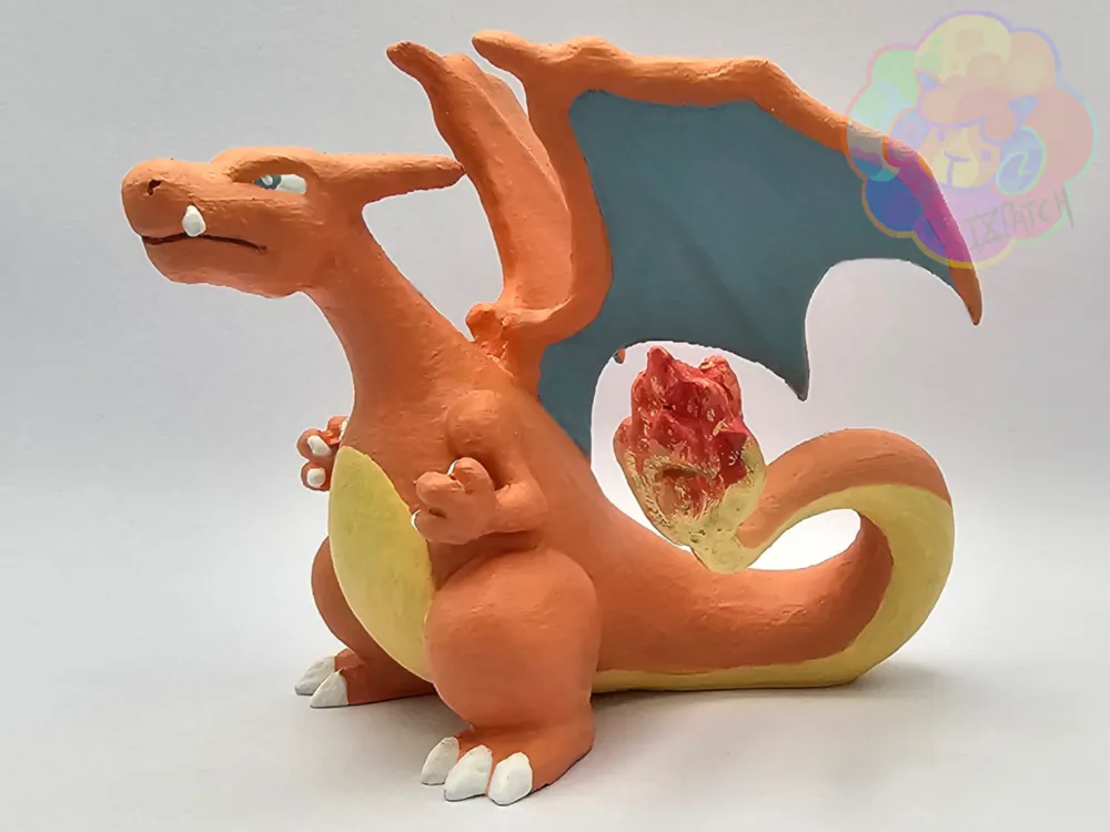 Retro Glurak - Pokémon Rot Version Artwork von IXPatch - MakerWorld