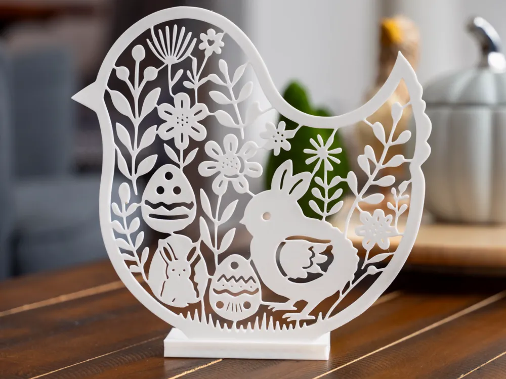 easter chick decor silhouette by Sebo3D - MakerWorld