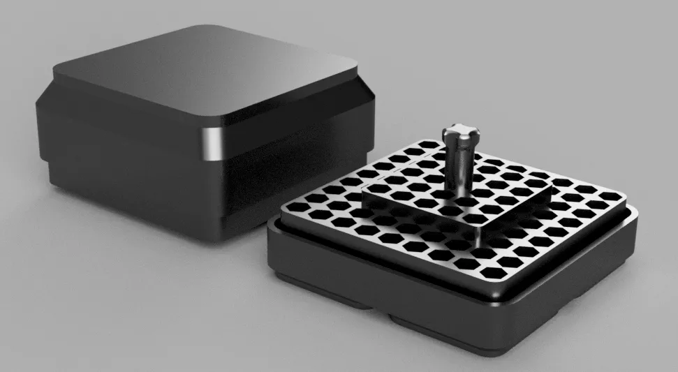 Gridfinity 2x2 Hex Bit Holder (80 Bits) with Lid - Free 3D Print Model ...