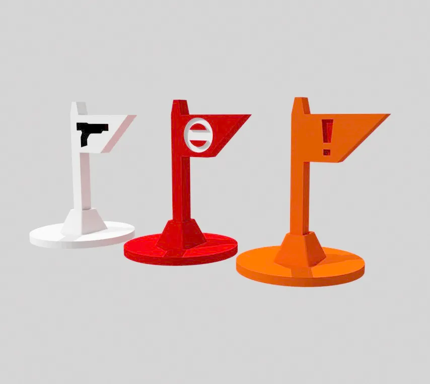 Wargame Flag Tokens by Bird Of Play MakerWorld: Download Free 3D Models