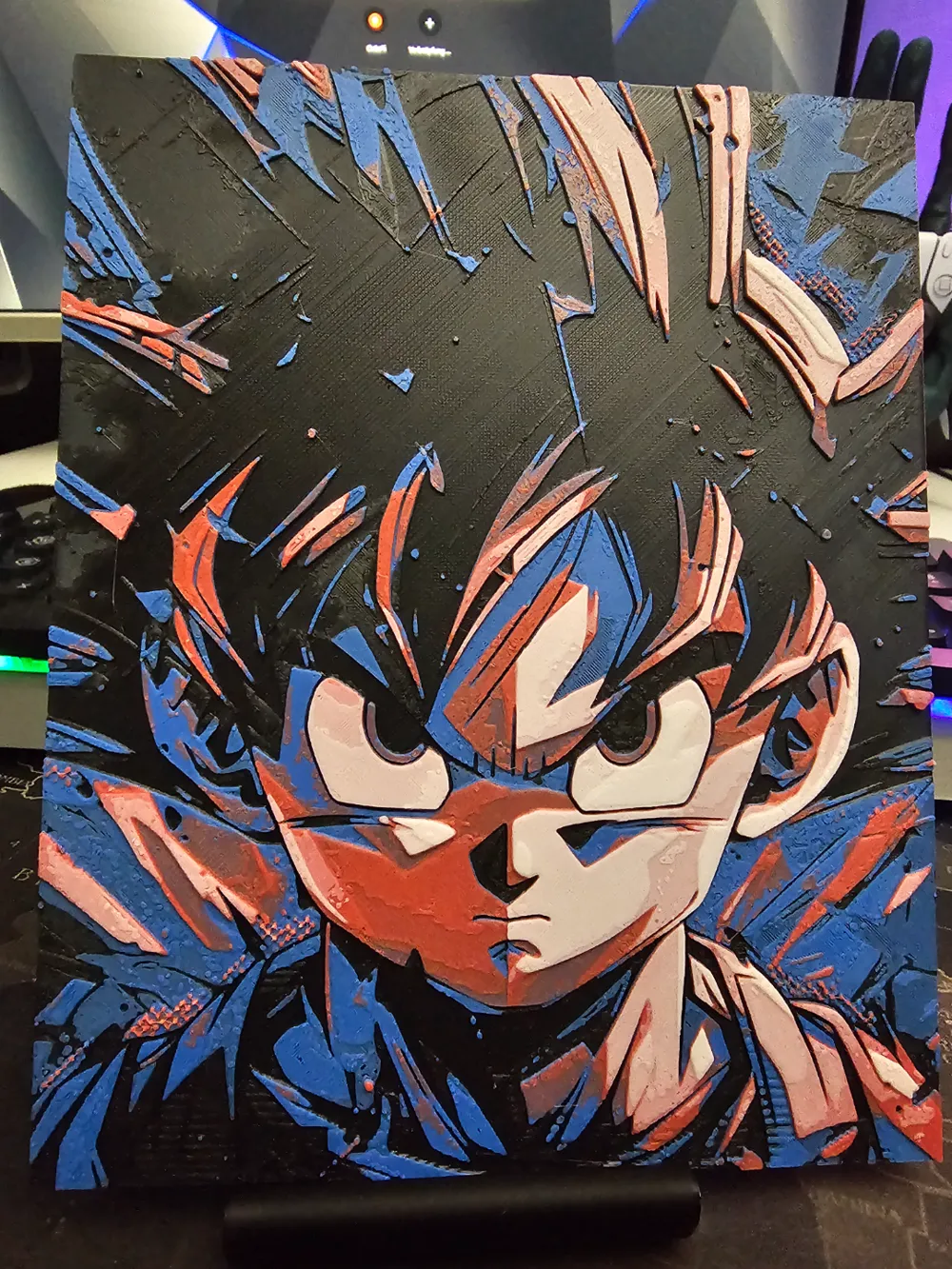 Kid Goku portrait - HueForge by Think3D - MakerWorld