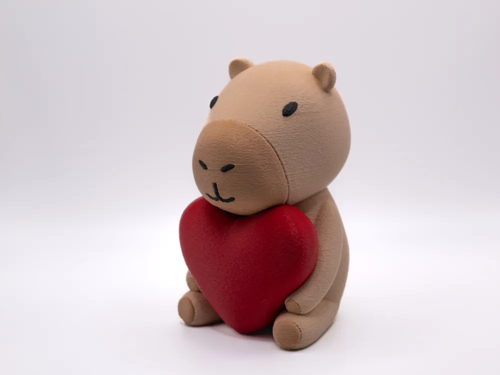 Valentine's Day animated Capybara by eatrix - MakerWorld