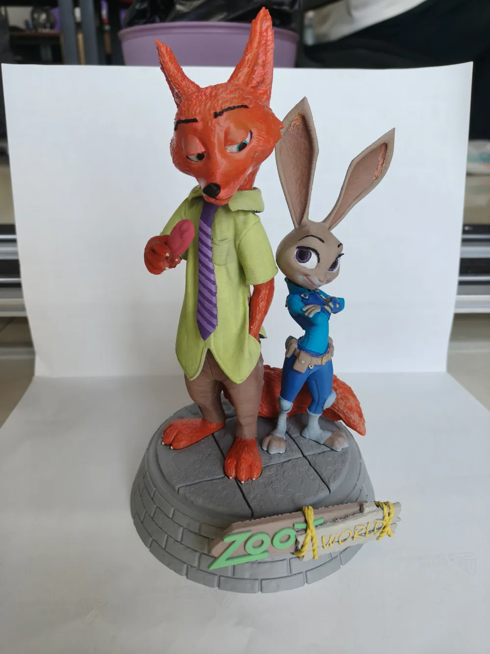 Zootopia Judy Hopps and Nick Wilde - Free 3D Print Model - MakerWorld