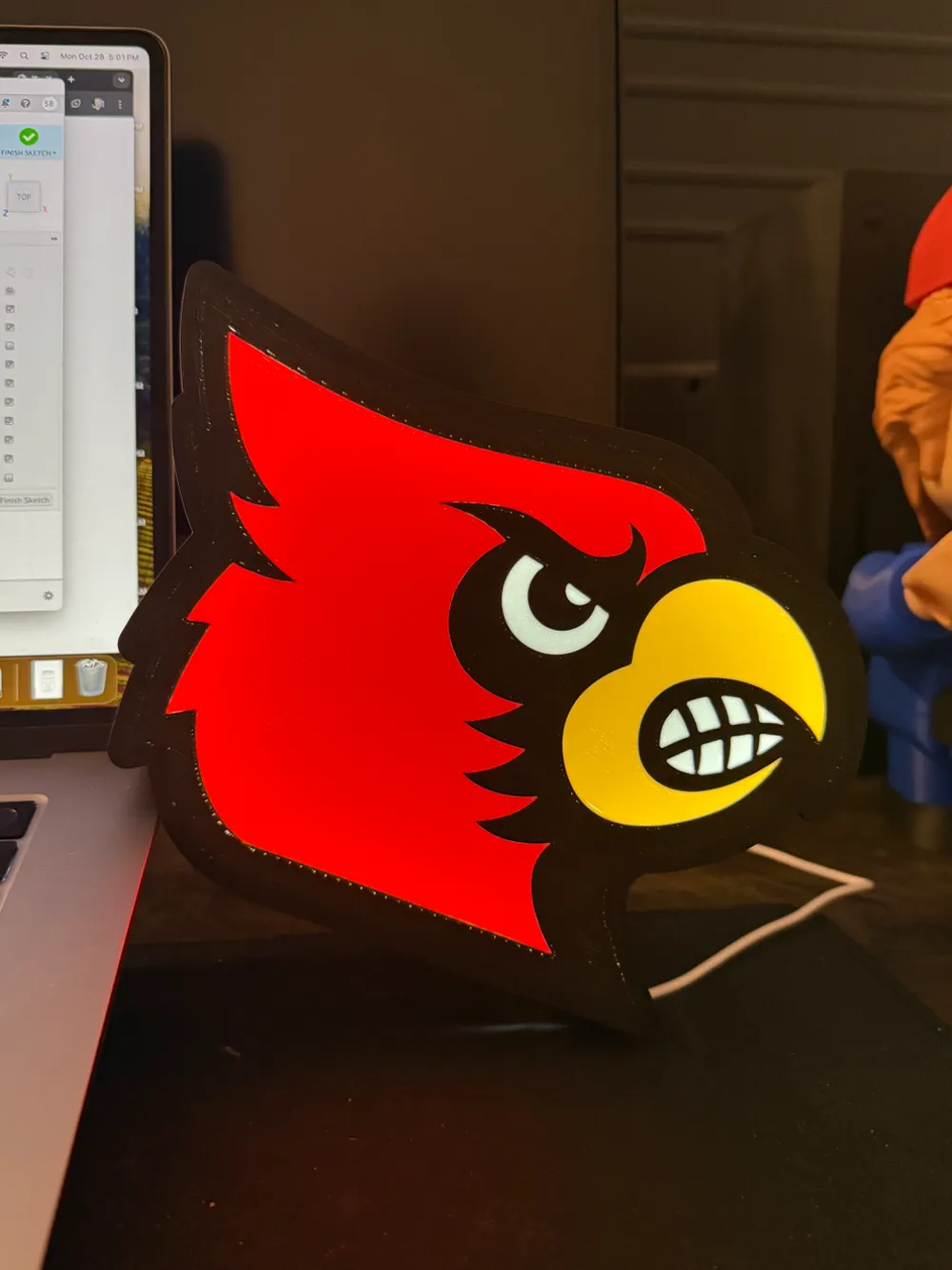 Louisville Cardinal Lightbox by Scott Burton - MakerWorld
