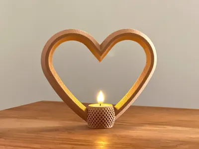 Designer Heart Tea Light Holder by Maxx Design MakerWorld: Download ...