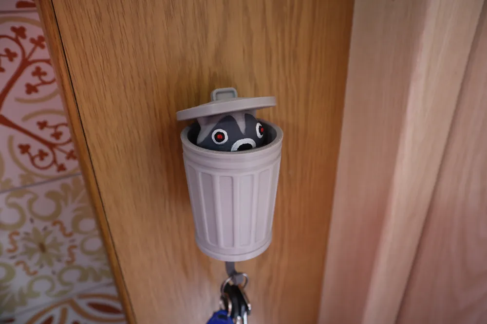 raccoon wall key holder - Free 3D Print Model - MakerWorld