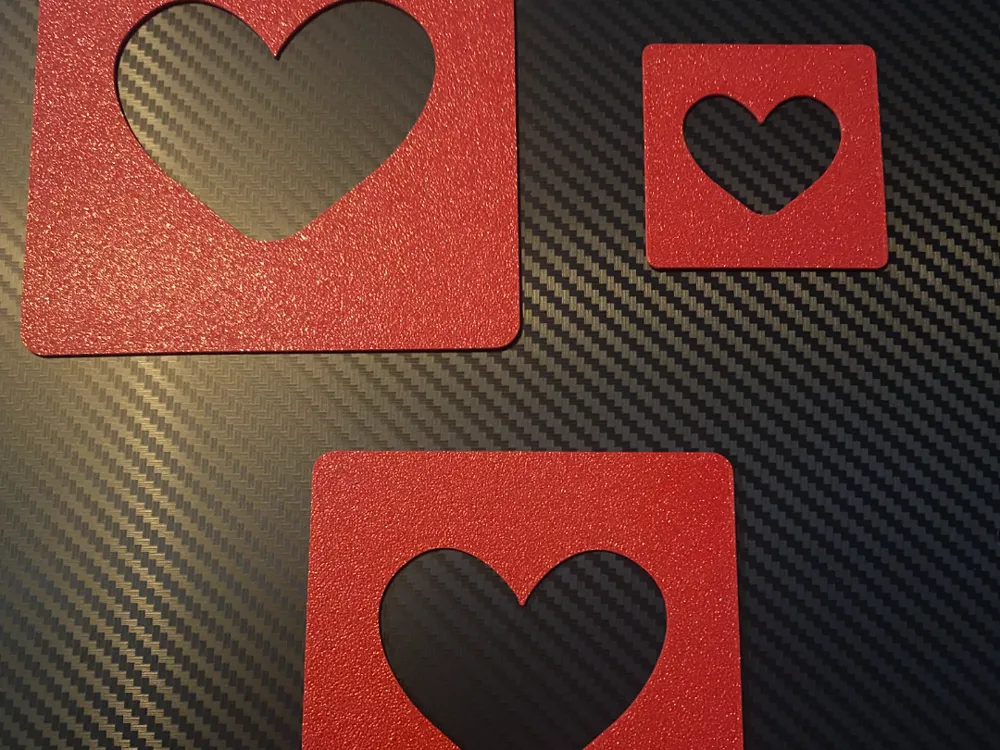3 Different size heart stencil - Free 3D Print Model - MakerWorld