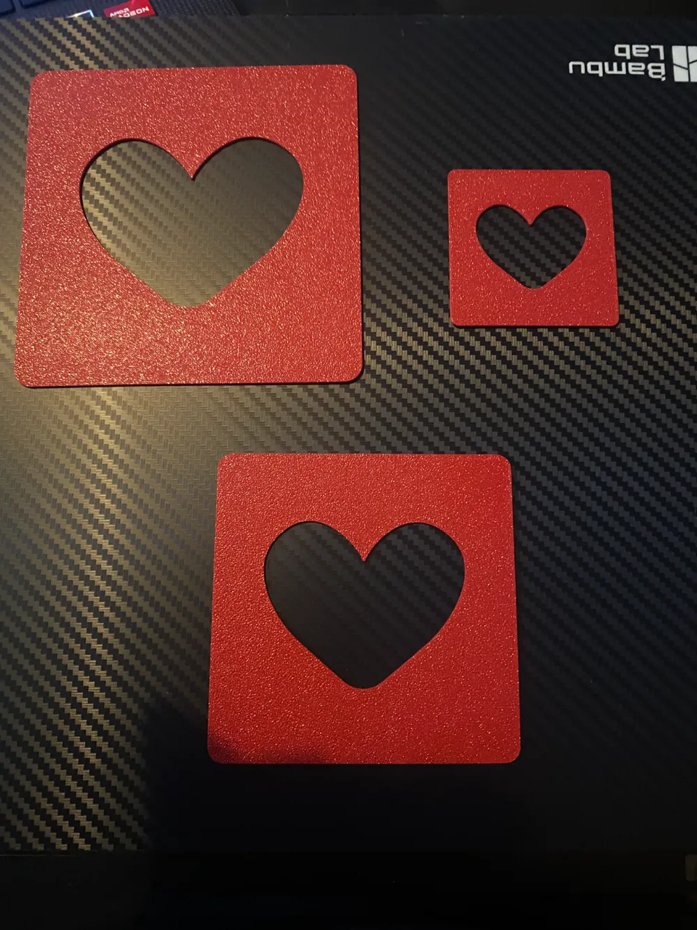3 Different size heart stencil - Free 3D Print Model - MakerWorld