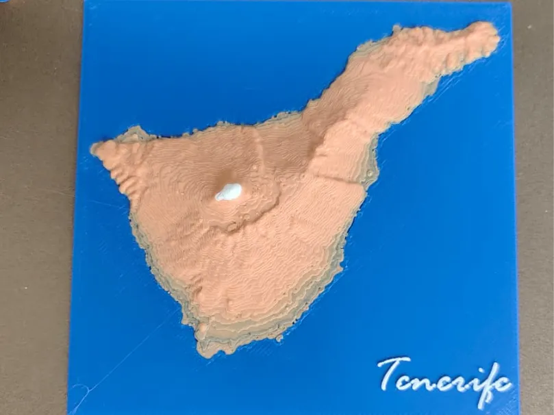 Relief Map of Tenerife Island, Canary Islands - Free 3D Print Model ...