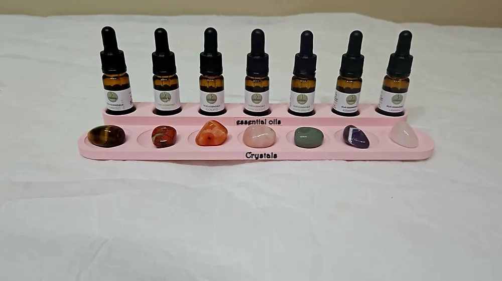 Essential oils and crystals stand by thift88 MakerWorld: Download Free ...