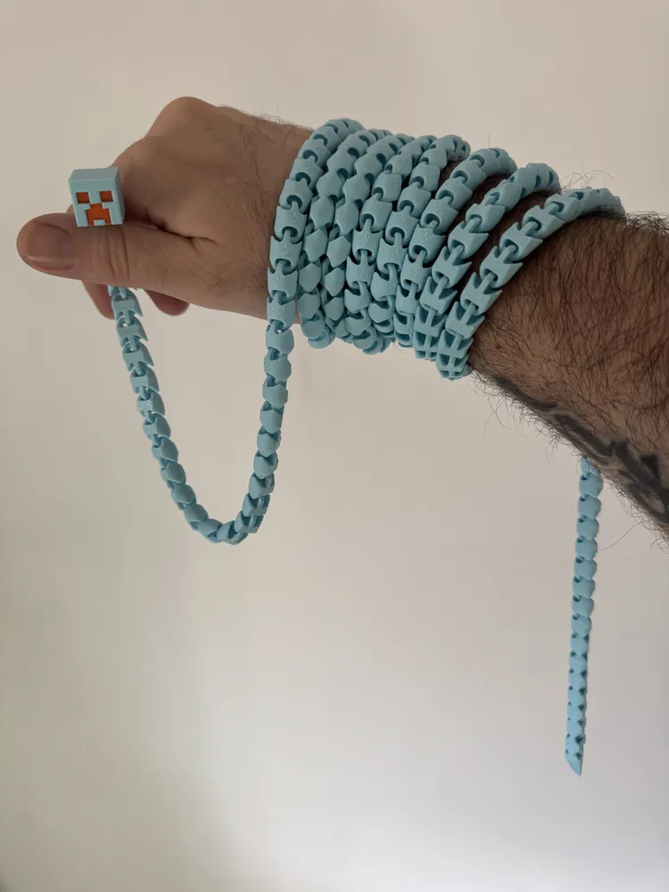 Creeper Flexi Snake "As long As It Gets" by Paulies Prints MakerWorld ...