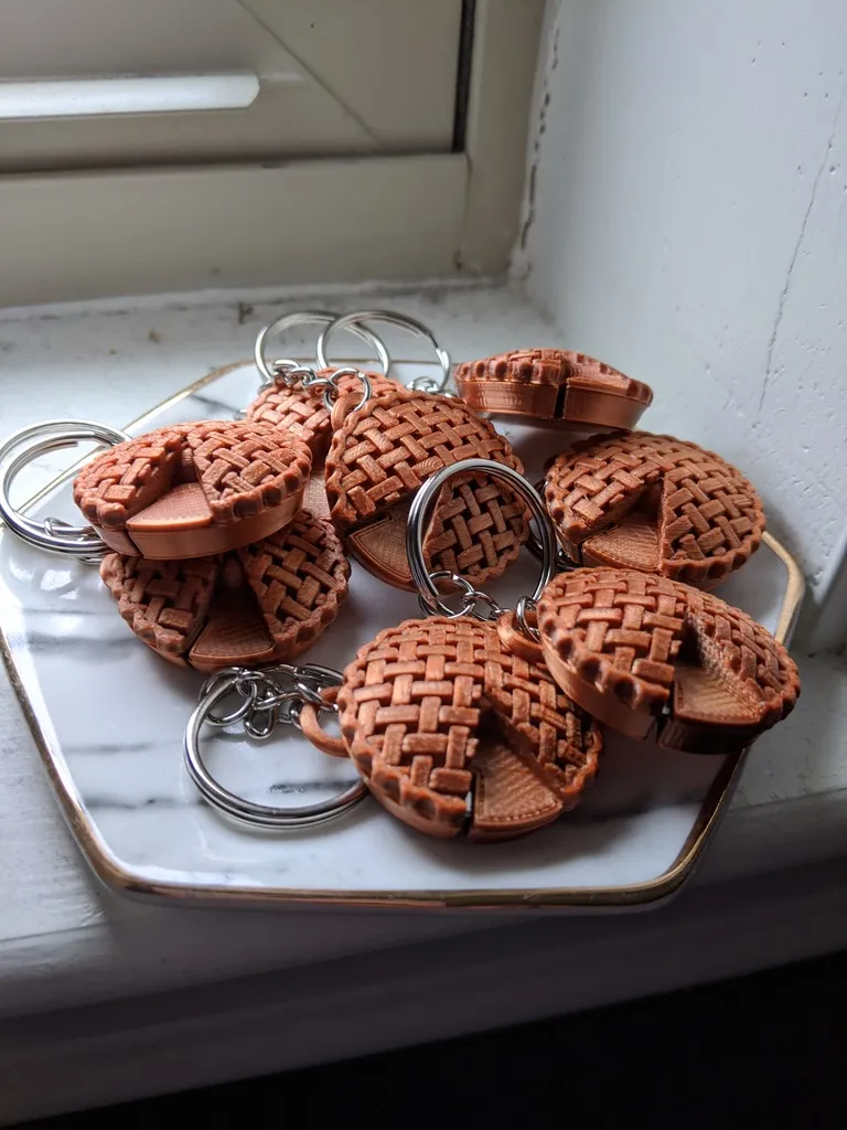 Pie Shaped Yarn Cutter Keychain by SprocketStudios - MakerWorld