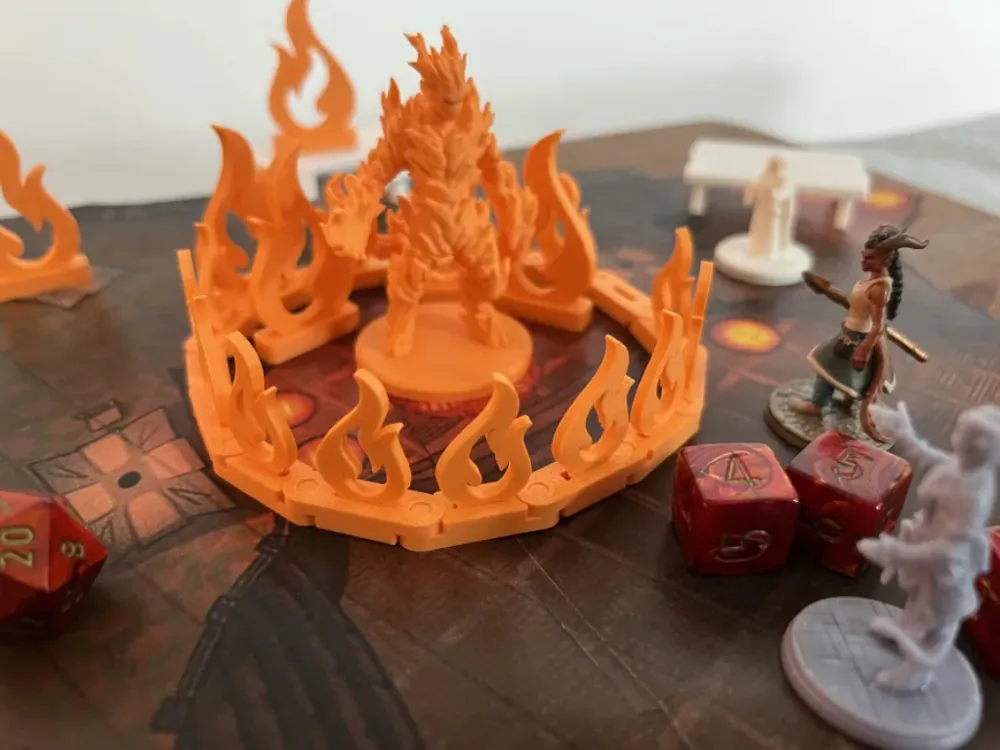 Wall of Fire - Flexible Flame Template Remixed by Elds - MakerWorld