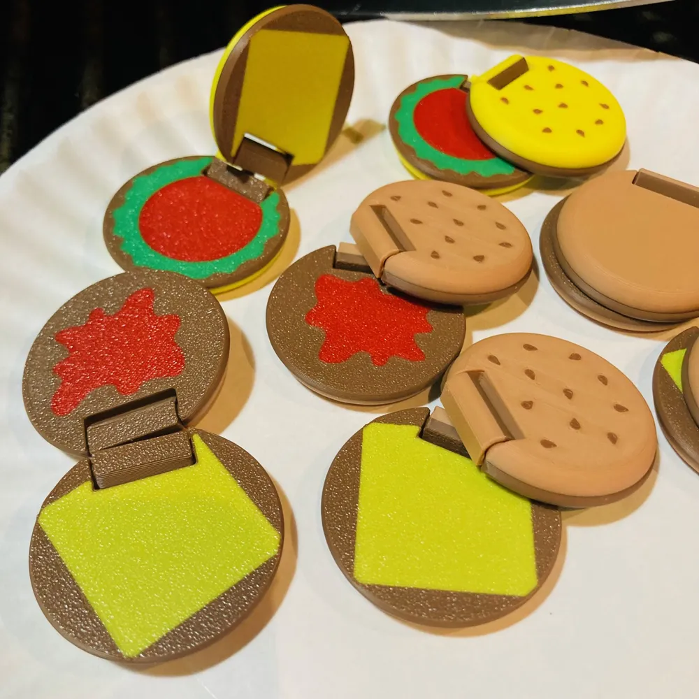 Burger Slip and Slide Fidget Toy (~40 mins) by SpacedOut MakerWorld ...