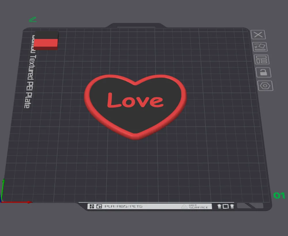 Heart Fridge Magnet - Free 3D Print Model - MakerWorld