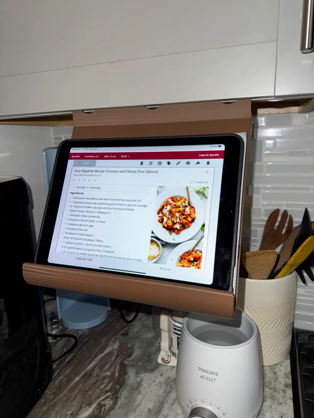 iPad Holder Kitchen Cabinet (Recipe Book Holder) by bj1sjr MakerWorld ...