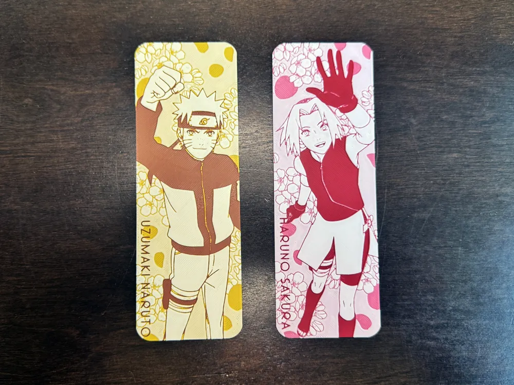 Naruto Bookmark Set - Naruto & Sakura by Artful Creator MakerWorld ...