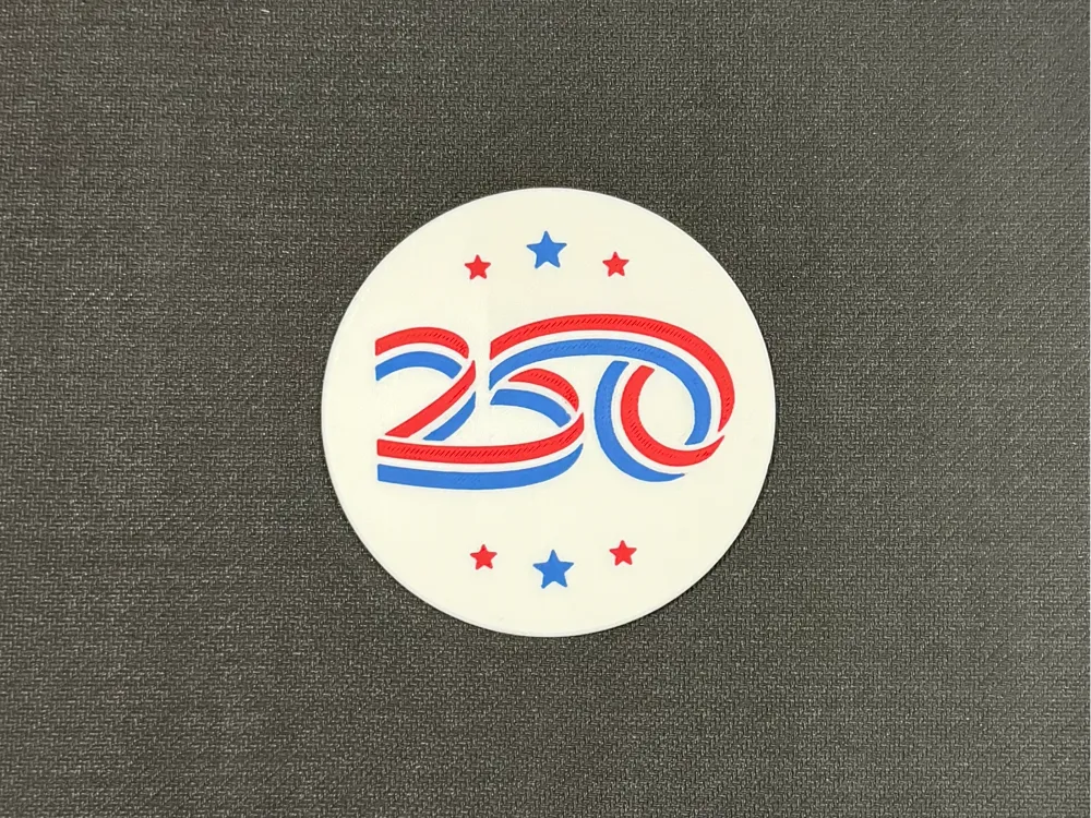America 250 Years Coaster - Free 3D Print Model - MakerWorld