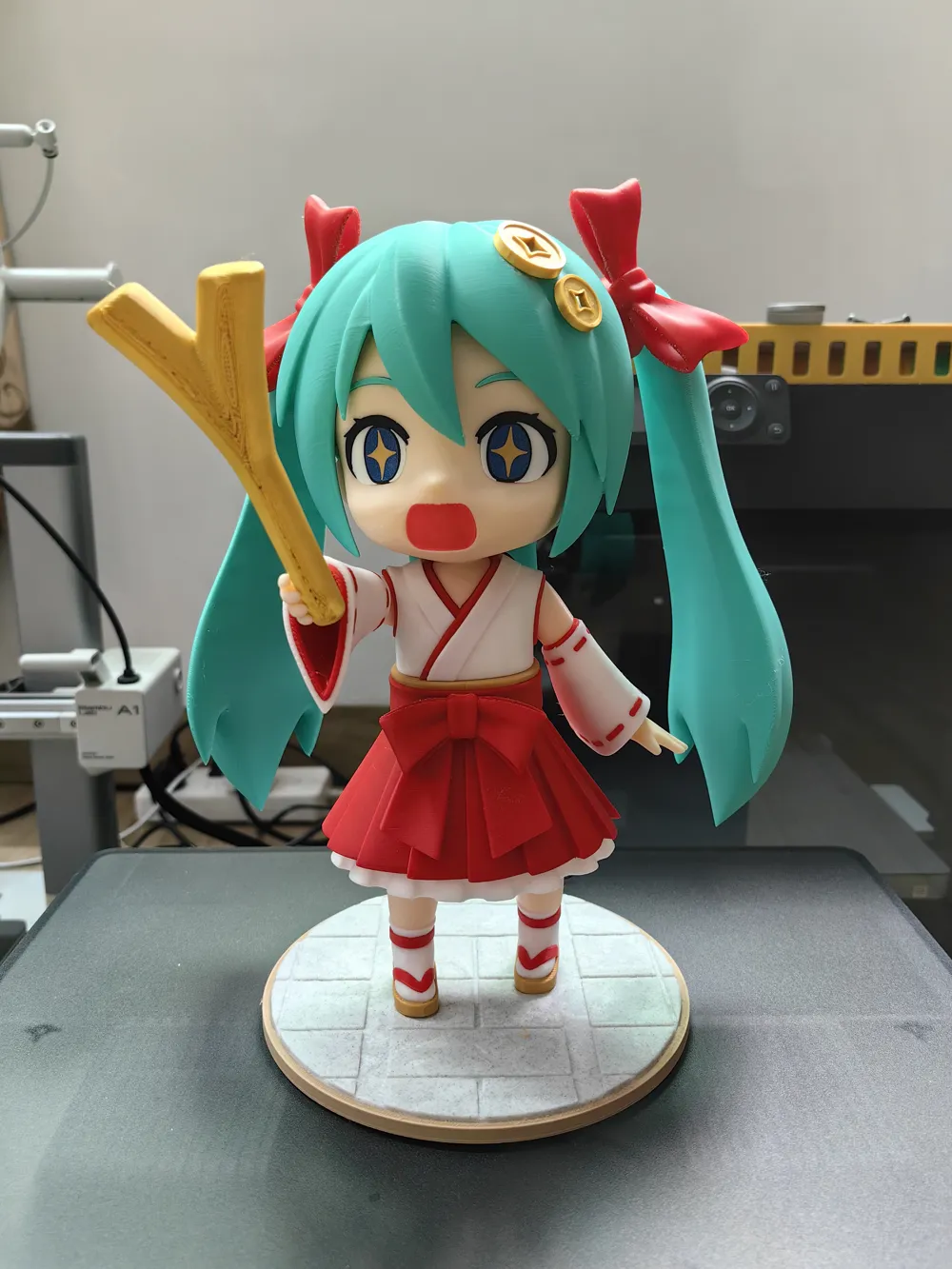 Hatsune Miku Miko Outfit ver - Free 3D Print Model - MakerWorld
