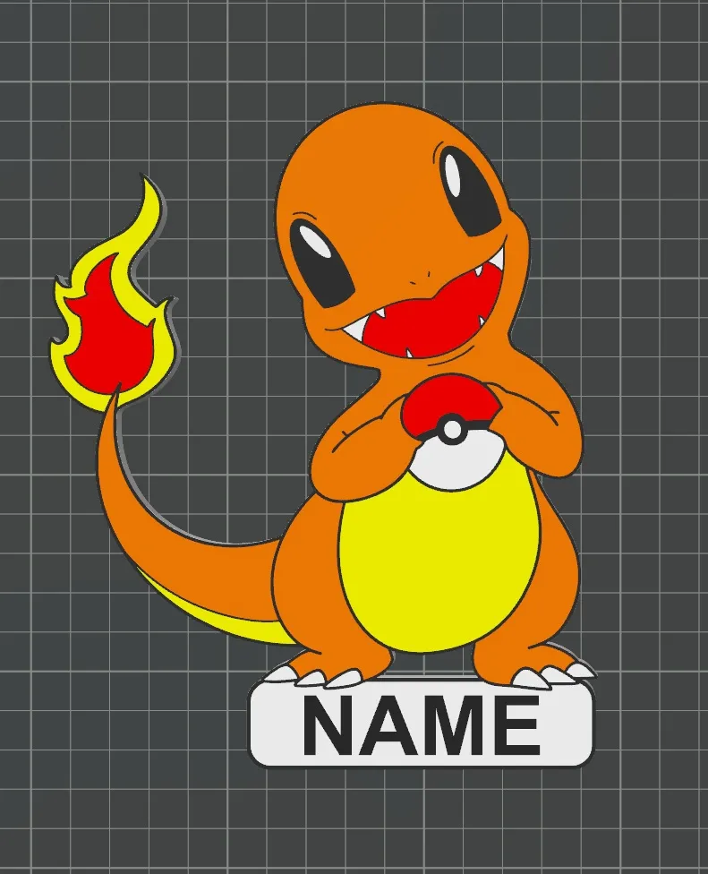 Charmander Pokémon - Your Name by DaViNcHiMakerWorld: Download Free 3D ...
