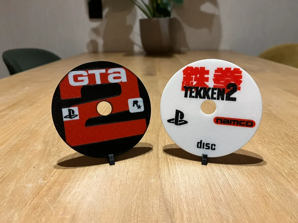 Playstation 1 Console + 12 Game Coasters - Free 3D Print Model - MakerWorld