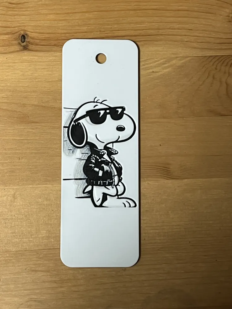 snoopy bookmark - Free 3D Print Model - MakerWorld