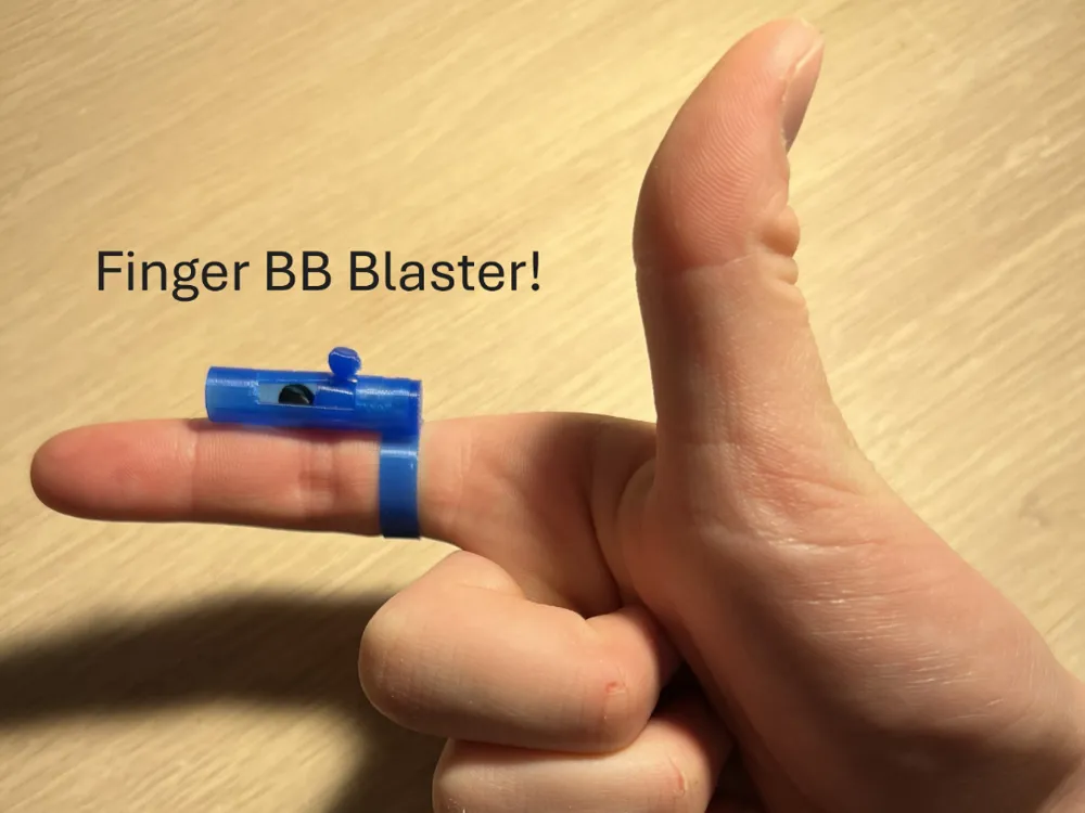 Finger BB Blaster V1 - Free 3D Print Model - MakerWorld
