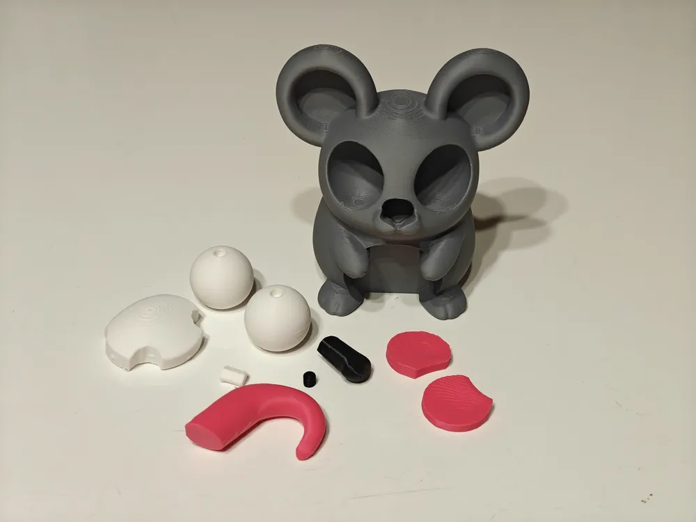 Goofy series – MOUSE Movable Eyes NOAMS - Free 3D Print Model - MakerWorld