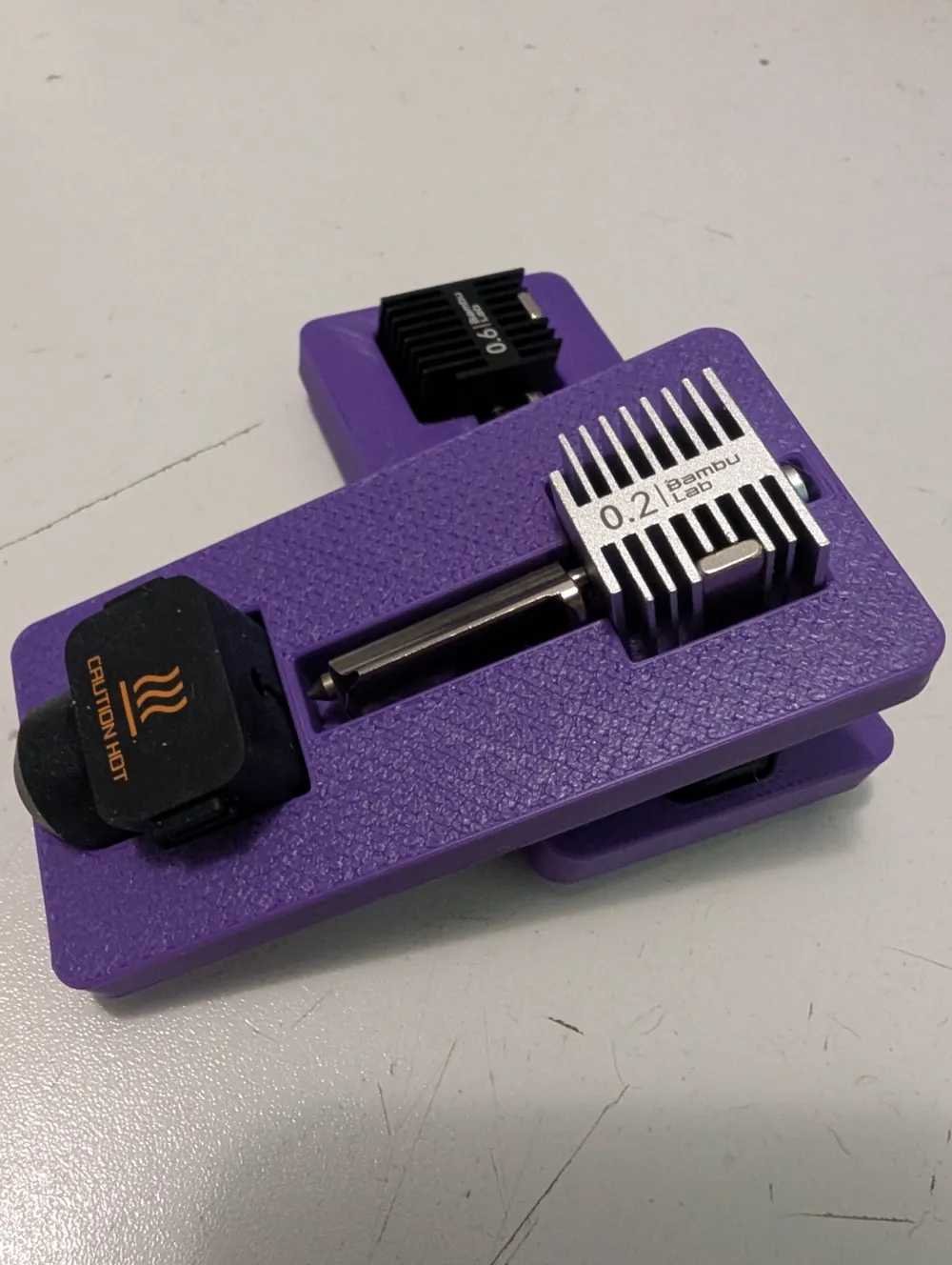 Nozzle and sock Gridfinity holder 2x1x1 by WhoDunIt - MakerWorld