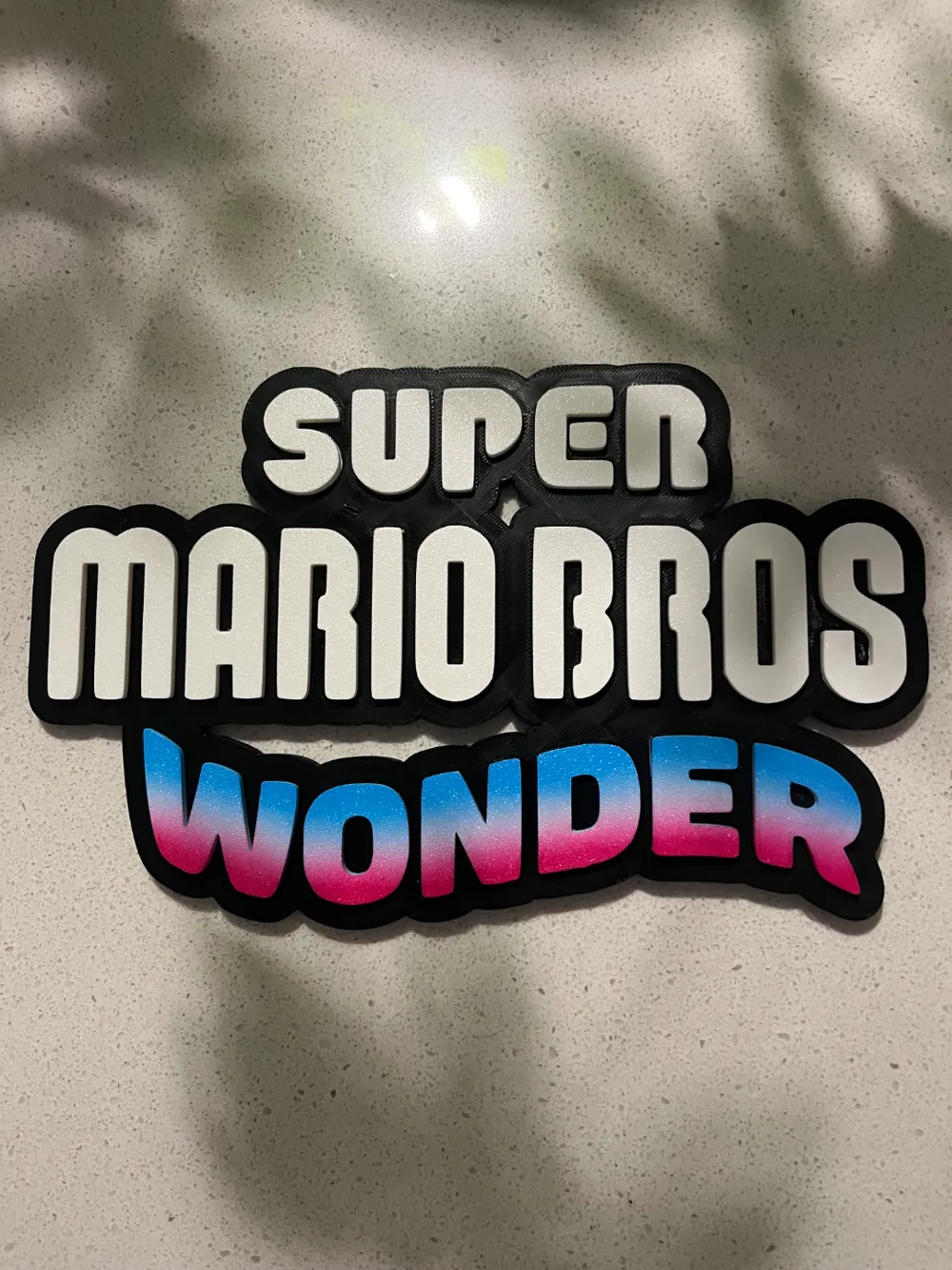 Super Mario Bros Wonder Logo/wall art by Tommy Gun - MakerWorld
