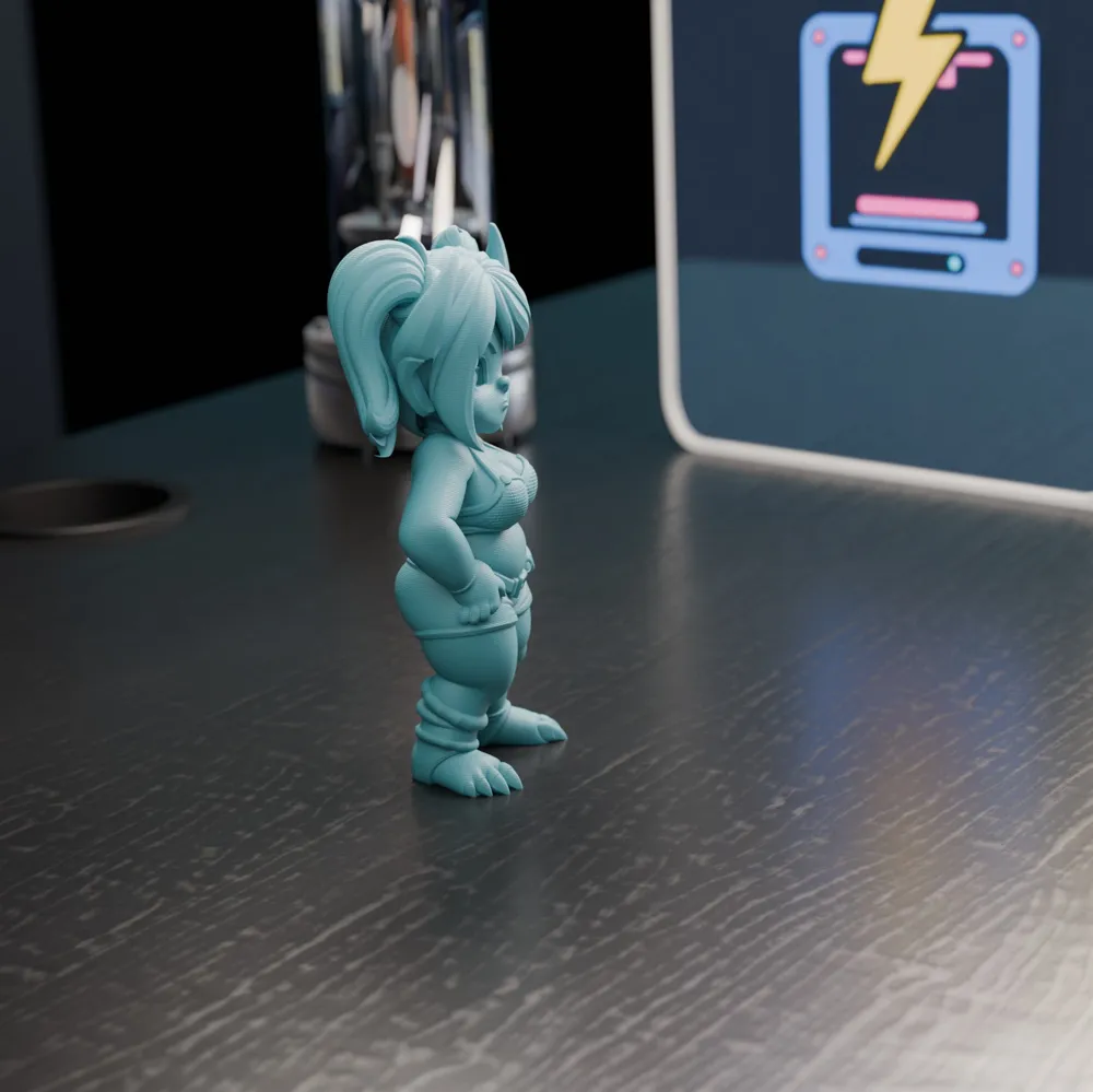 Chubby Troll Girl by TheLightning MakerWorld: Download Free 3D Models