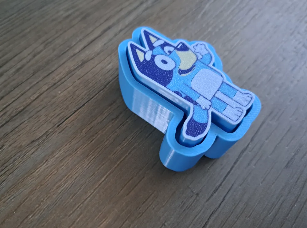 Bluey fidget clicker with keyboard swith by creachick3d MakerWorld ...