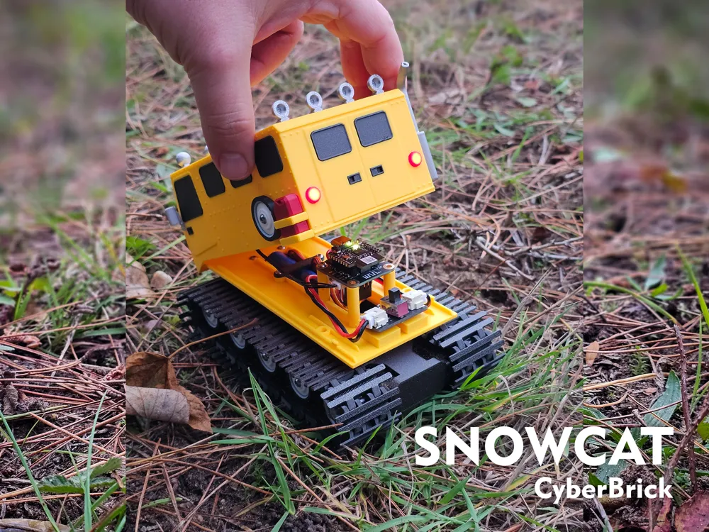 Arctic Snowcat for CyberBrick - Free 3D Print Model - MakerWorld