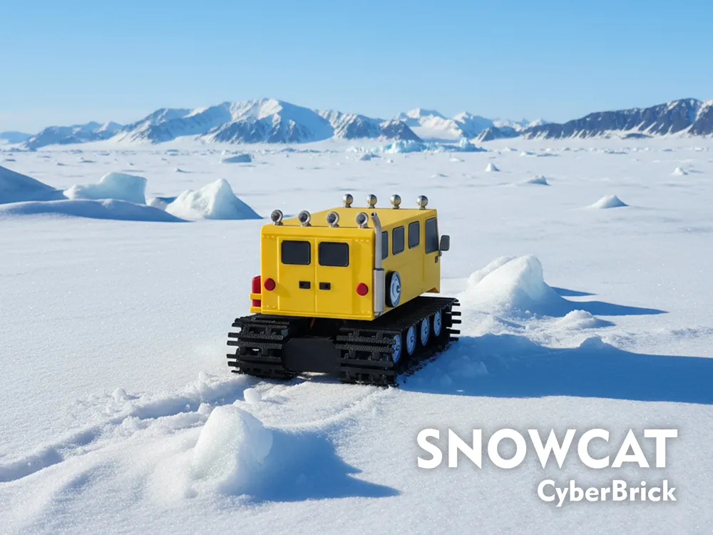 Arctic Snowcat for CyberBrick - Free 3D Print Model - MakerWorld