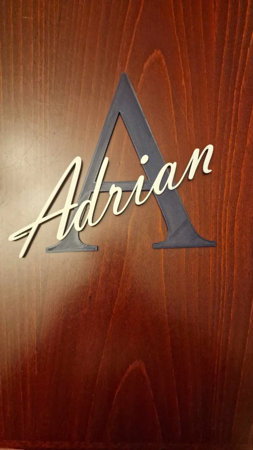 Door Name Door Sign "Adrian" – 2-Color, 6 mm Thick by G3R_xXAuronXx ...