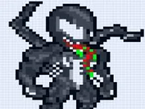 venom pixel art by CupsakesMakerWorld: Download Free 3D Models