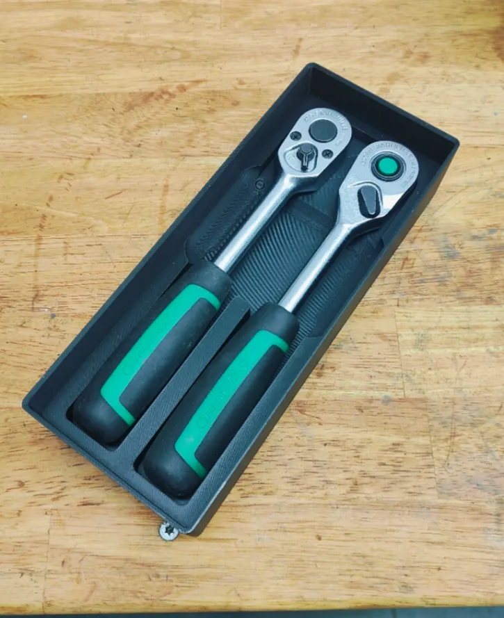 Gridfinity 3/8" ratchet holder by Llama16 - MakerWorld