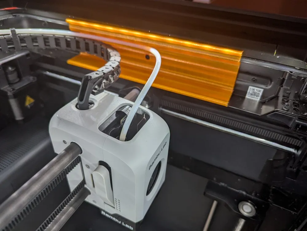 PTFE Tube Redirector to stop rubbing & catching - Free 3D Print Model ...