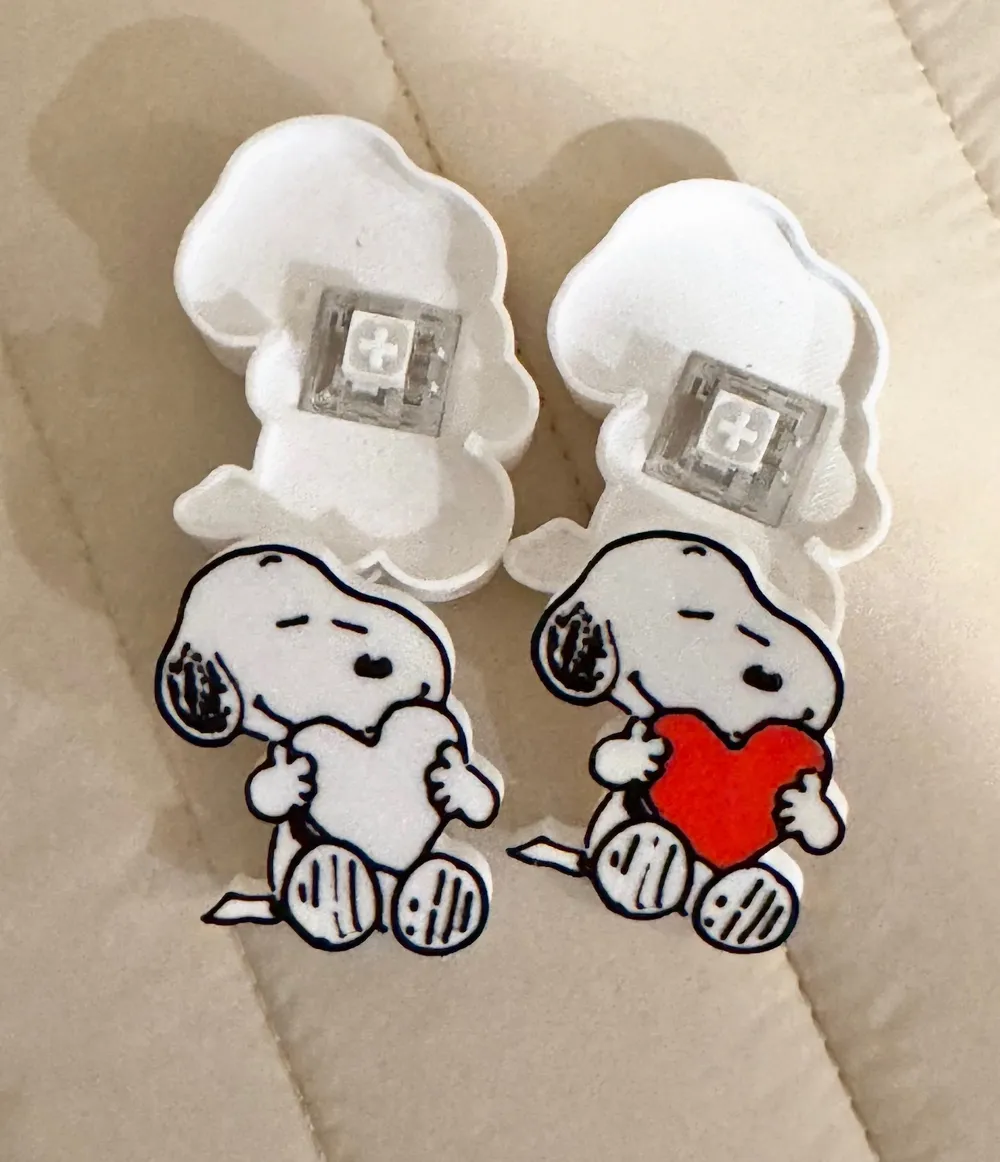 Snoopy Coração Clicker Inquieto AMS e sem AMS - Modelo gratuito para ...