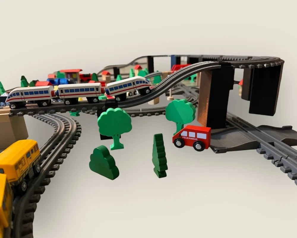 Tiny Train - Hill railway line - Free 3D Print Model - MakerWorld
