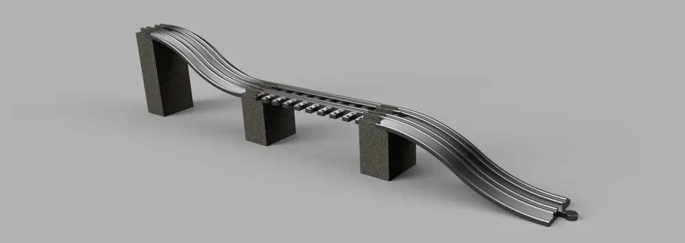 Tiny Train - Hill railway line - Free 3D Print Model - MakerWorld