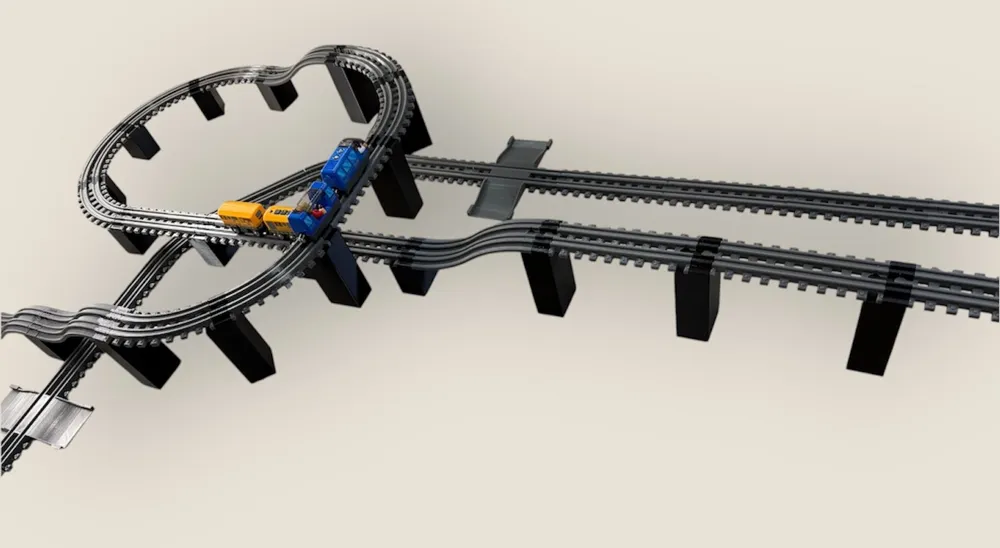 Tiny Train - Hill railway line - Free 3D Print Model - MakerWorld