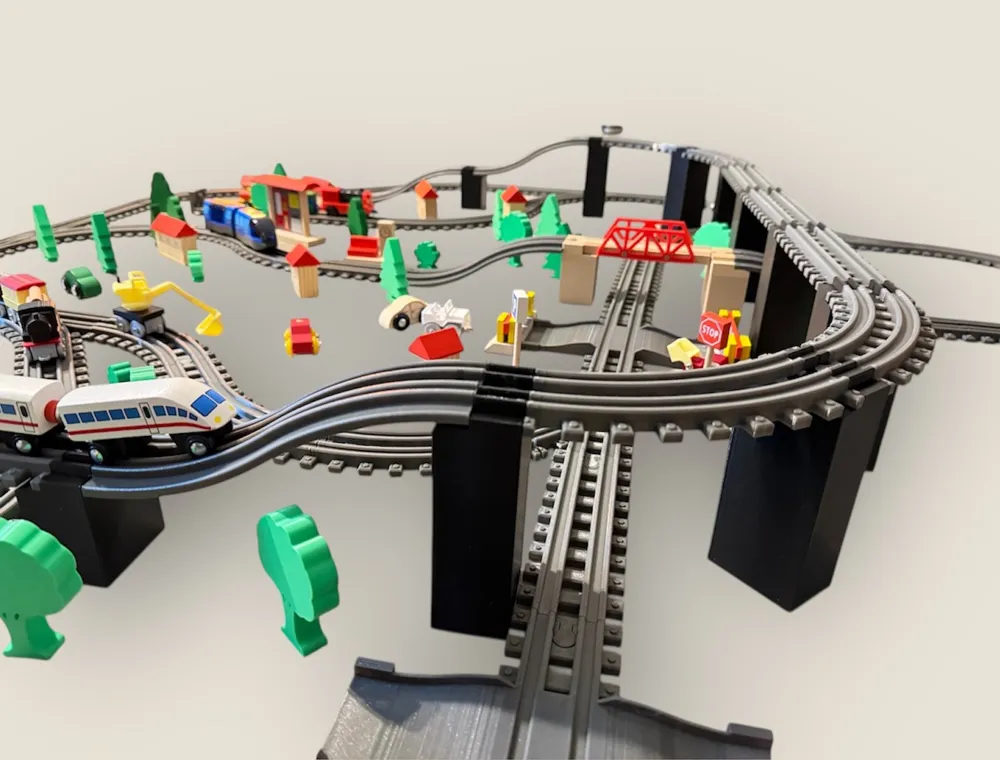 Tiny Train - Hill railway line - Free 3D Print Model - MakerWorld