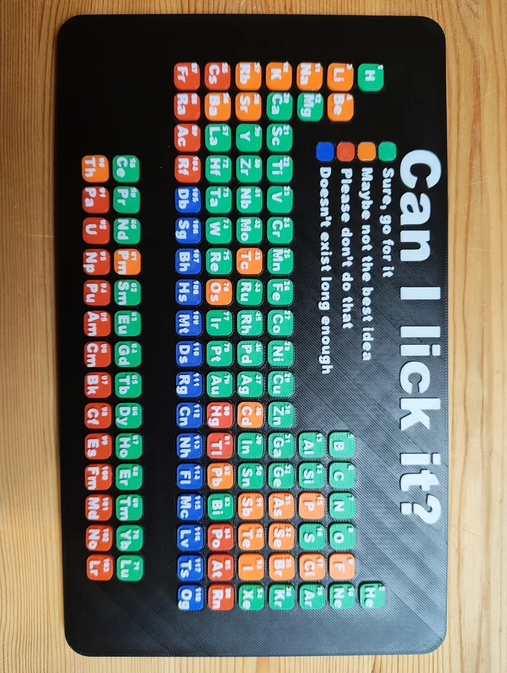 Can I lick it - Chemistry edition - V2.0 by leander MakerWorld: Download Free 3D Models