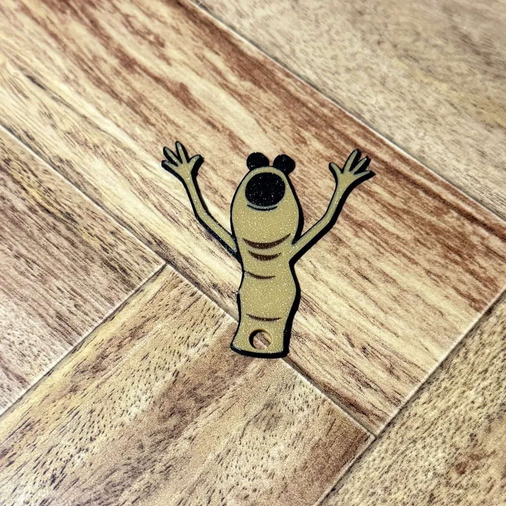 Marcus the Worm Keychain - Free 3D Print Model - MakerWorld