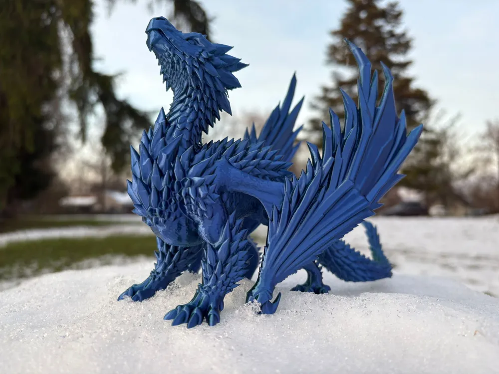 Crystal Dragon - Free 3D Print Model - MakerWorld