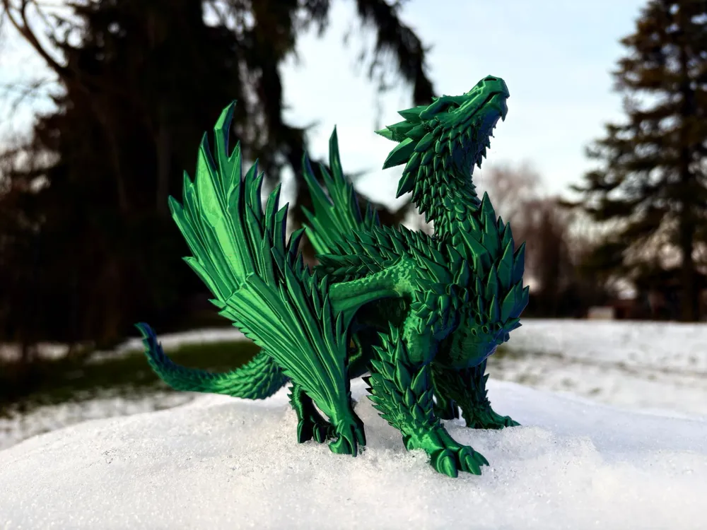 Crystal Dragon - Free 3D Print Model - MakerWorld