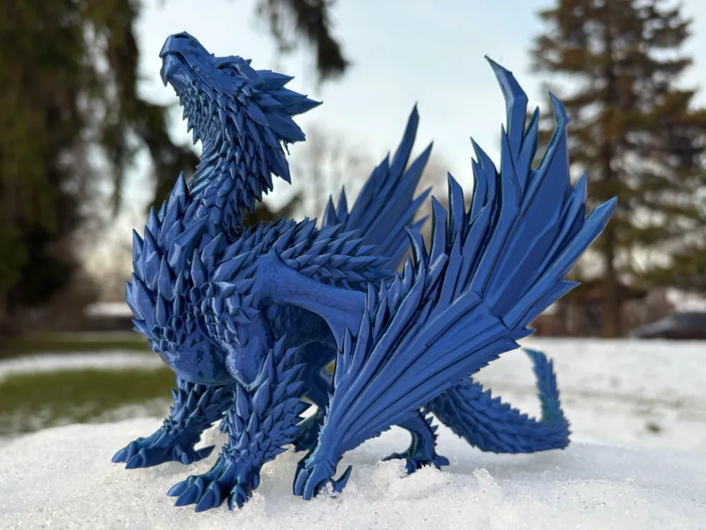 Crystal Dragon - Free 3D Print Model - MakerWorld
